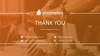 Prometeo AI - Industry solutions for healthcare | PPT