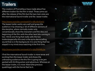 Prometheus Advertising campaign | PPTX