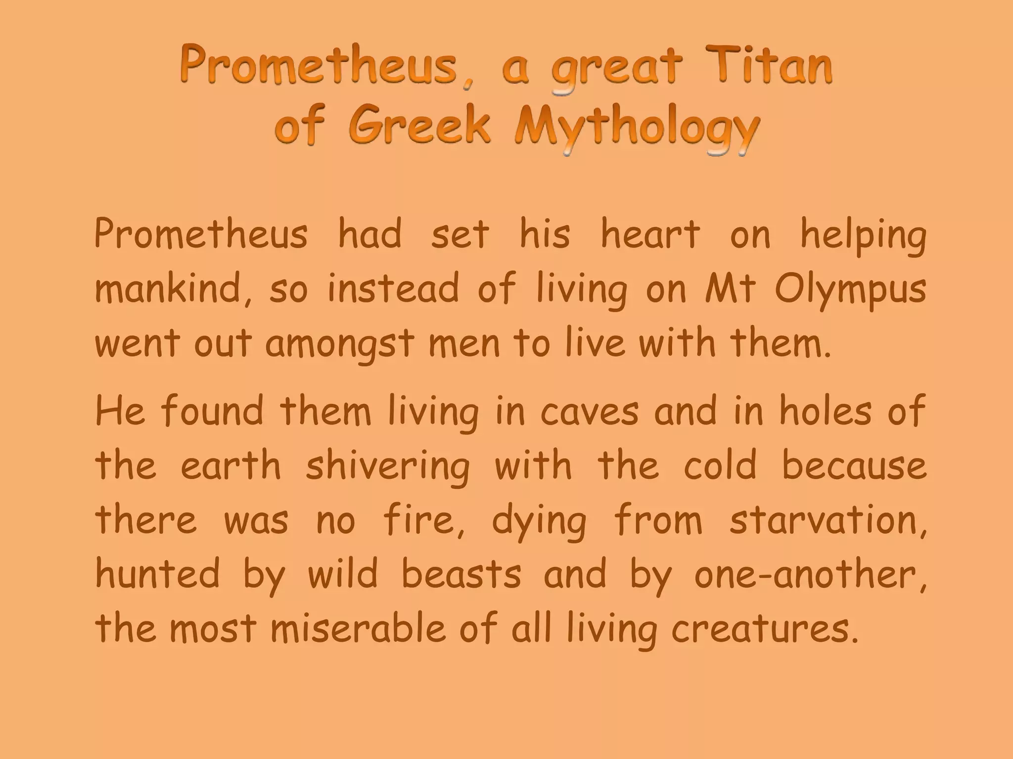 Prometheus and pandora | PPTX