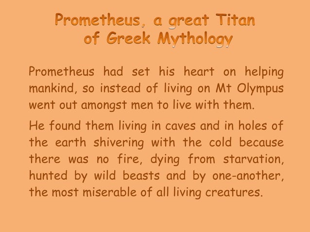 Prometheus and pandora | PPTX