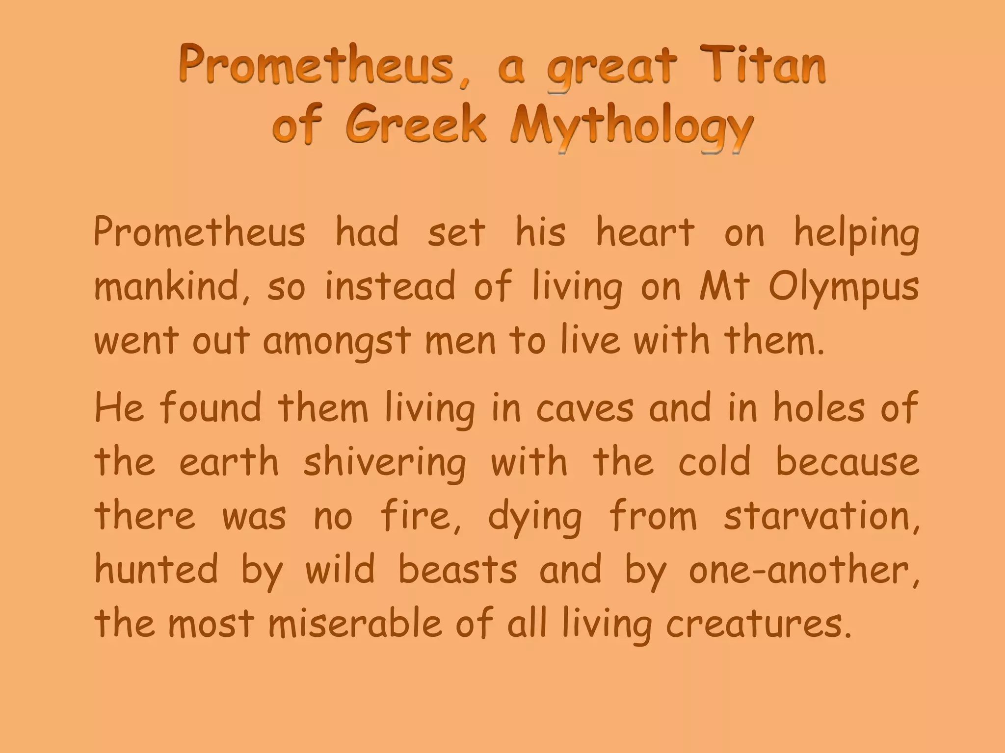 Prometheus and pandora | PPTX