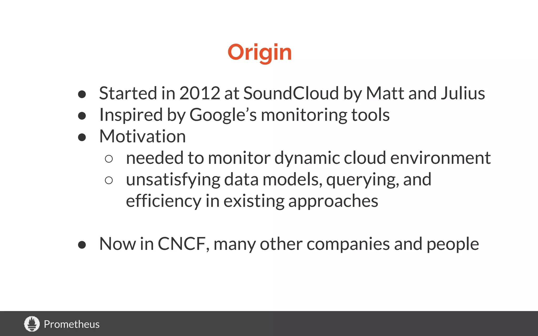 Prometheus design and philosophy | PPTX | Computer Software and Applications | Computing