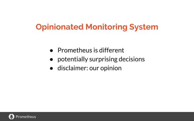 Prometheus design and philosophy | PPTX | Computer Software and Applications | Computing