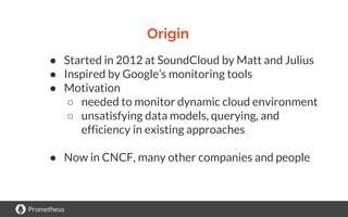 Prometheus design and philosophy | PPTX | Computer Software and ...