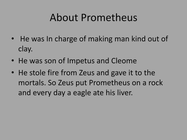 Prometheus powerpoint | PPTX
