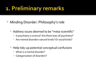 Disordered Minds/Minding Disorder | PPT | Brain and Nervous System ...