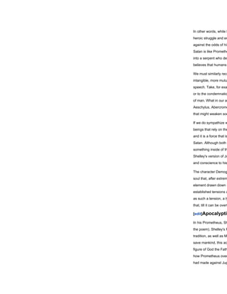 Prometheus unbound | PDF