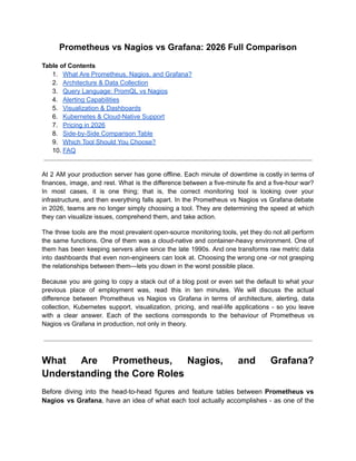 Prometheus vs Nagios vs Grafana 2026 Full Comparison.pdf