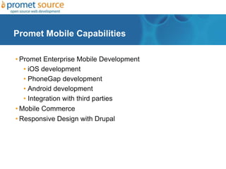 PrometSource Mobile Development Capabilities | PPTX
