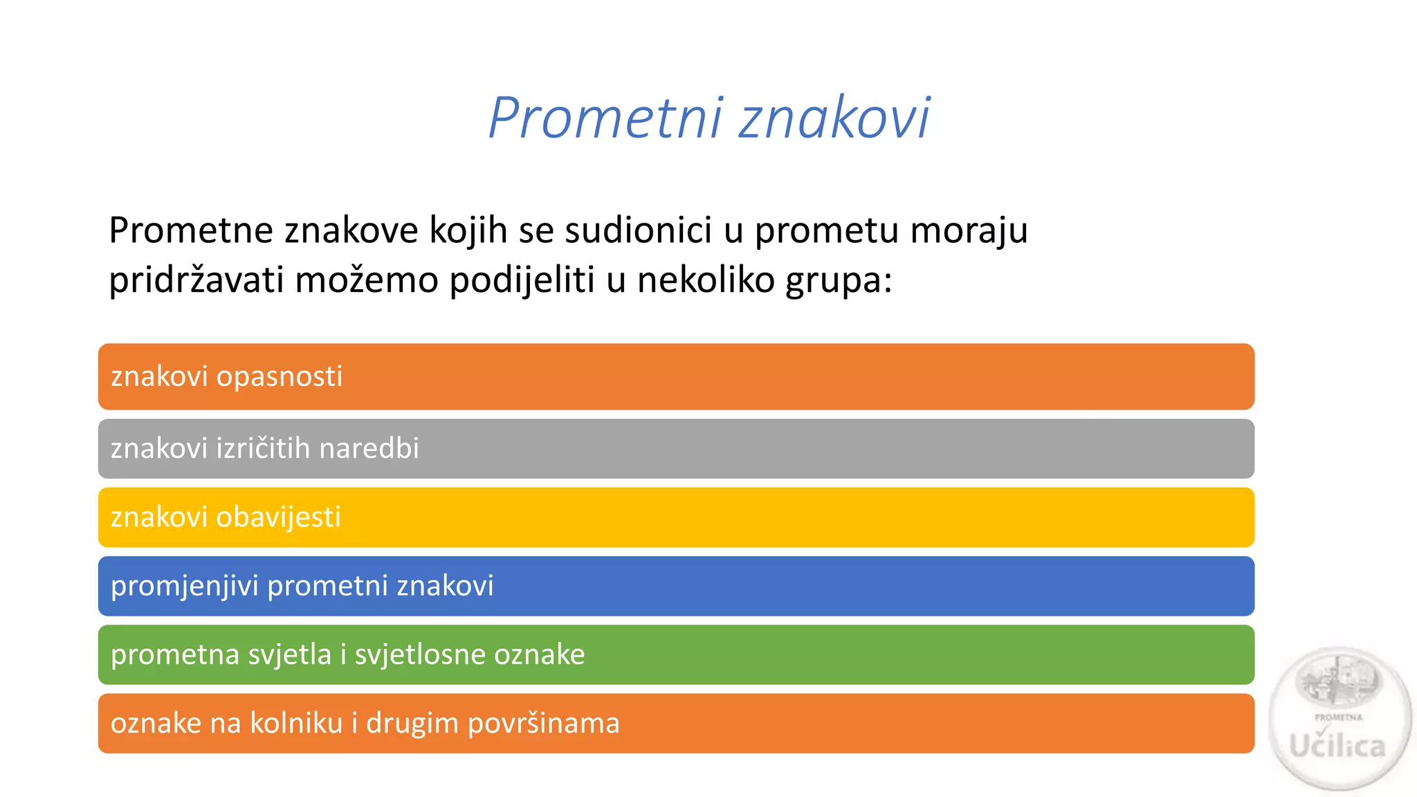 Prometni znakovi | PPTX
