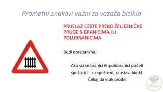 Prometna Učilica - Prometni znakovi važni za vozača bicikla | PPTX