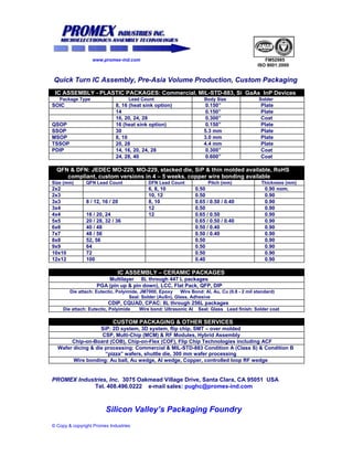 Promex IC Assembly E Brochure 2009 | PDF