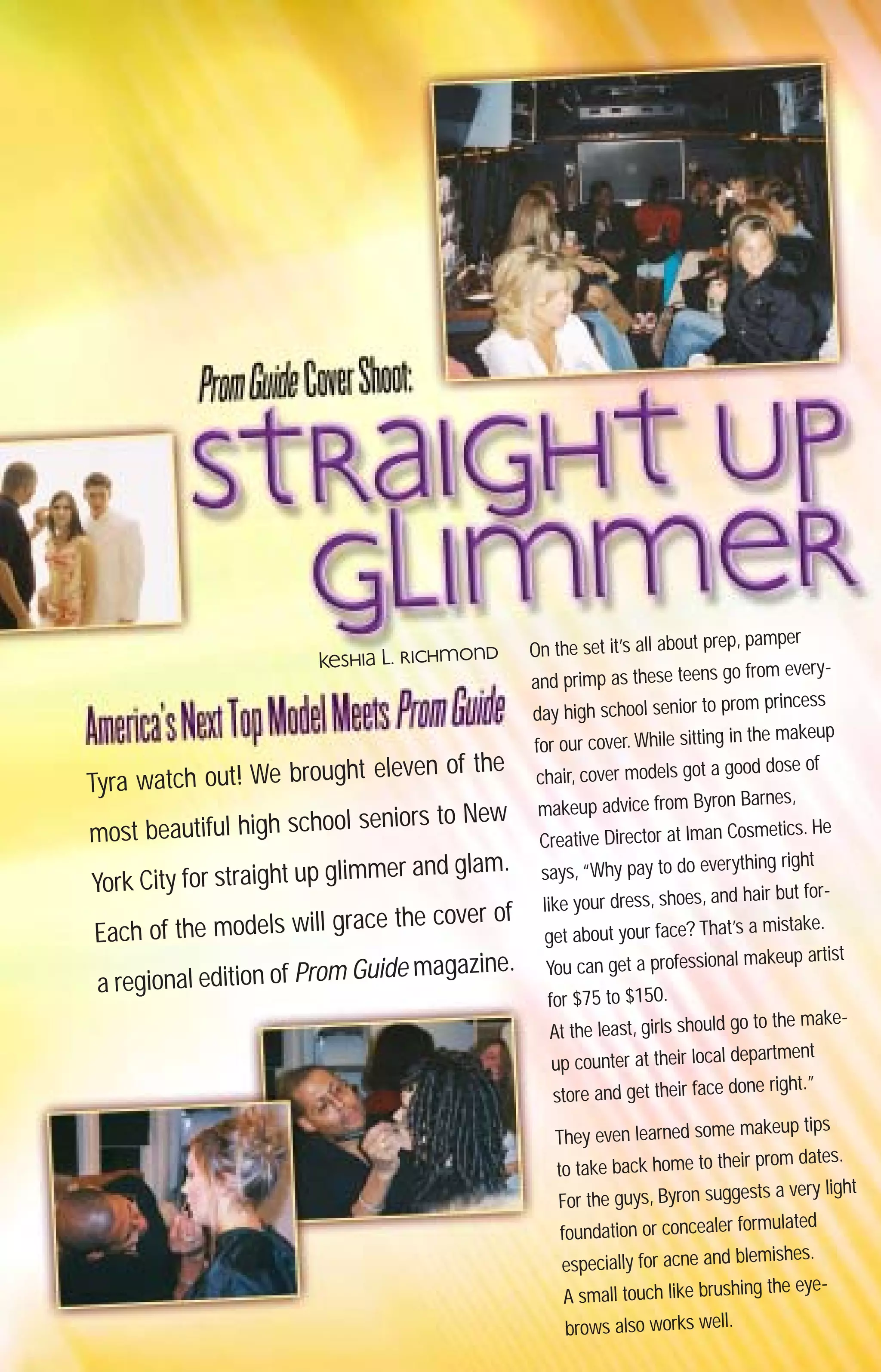 Writing Sample - Cover Shoot | PDF