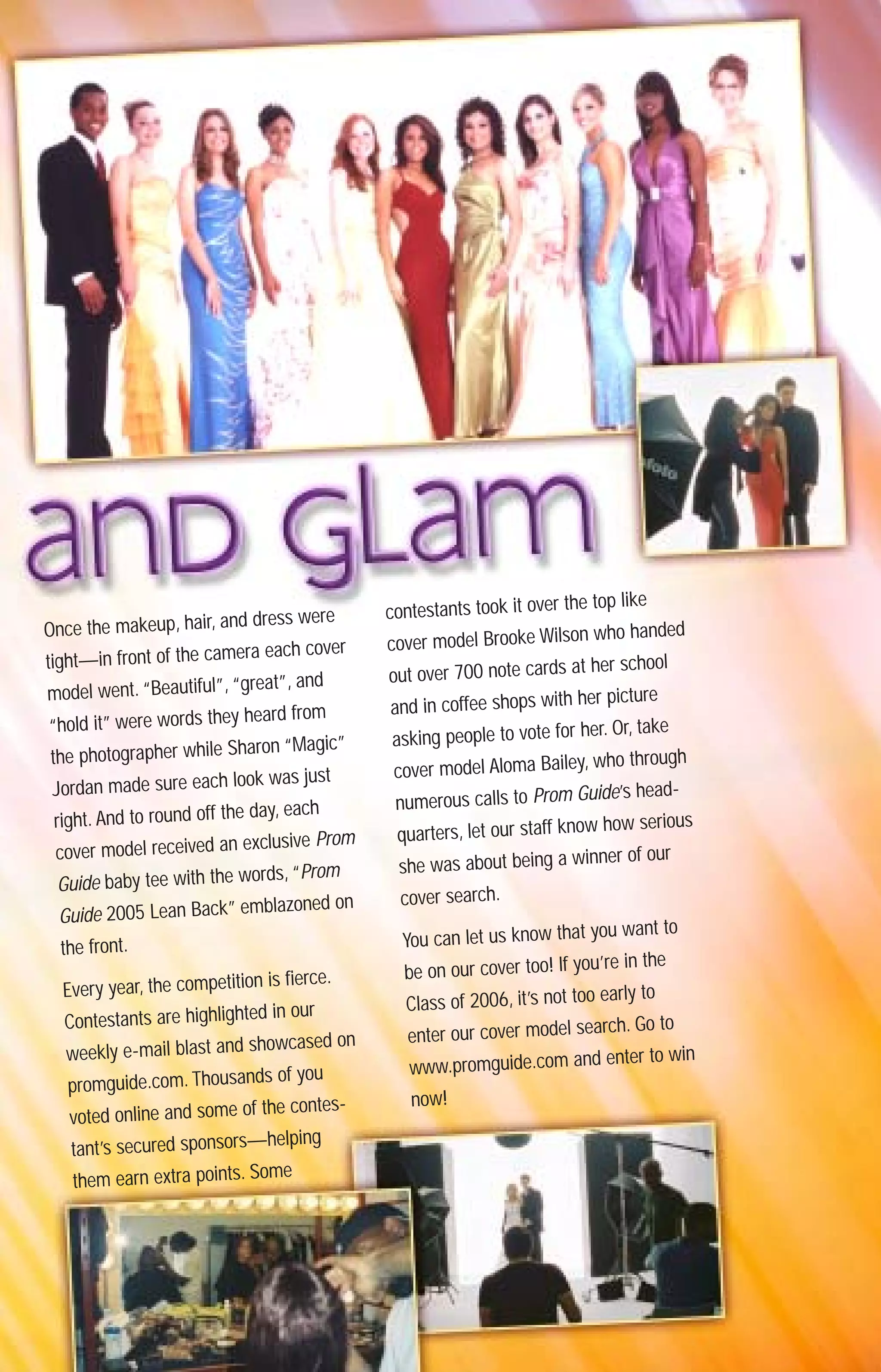 Writing Sample - Cover Shoot | PDF