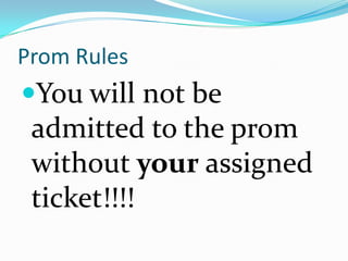 Prom guidelines | PPTX