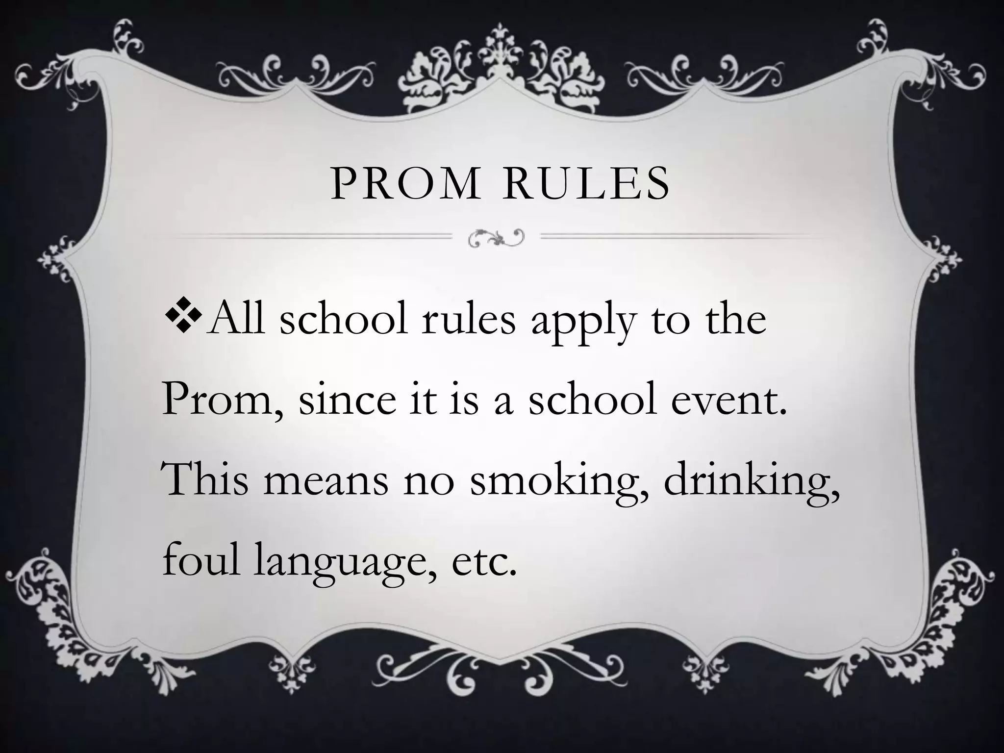 Prom guidelines | PPT