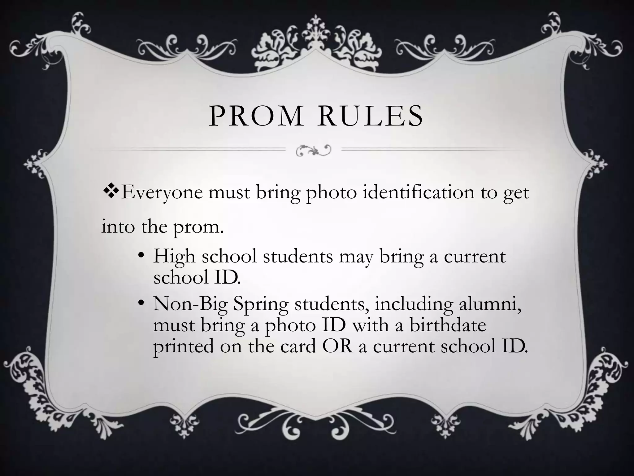 Prom guidelines | PPTX