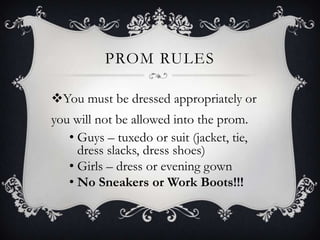 Prom guidelines | PPT