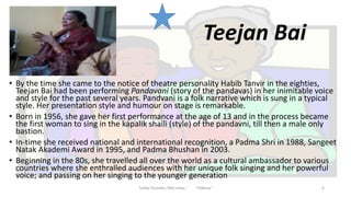 Prominant story tellers india 'folklore' course snu | PPT