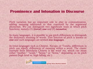 Prominence and intonation | PPT