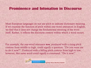 Prominence and intonation | PPT
