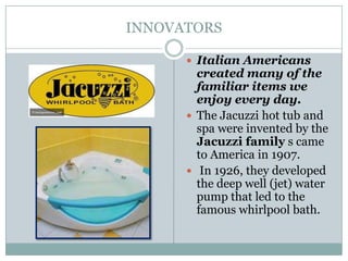 Prominent. Italian Americans | PPTX