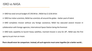 Prominent Space Agencies in the World with emphasis on ISRO | PPTX