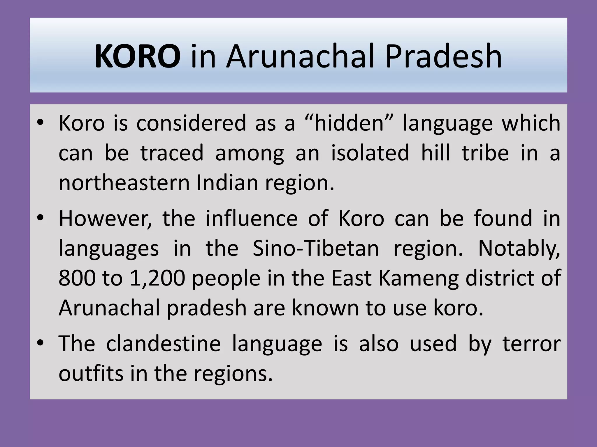 Prominent tribal languages in india | PPTX