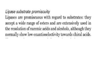 Promiscuous enzyme | PPTX