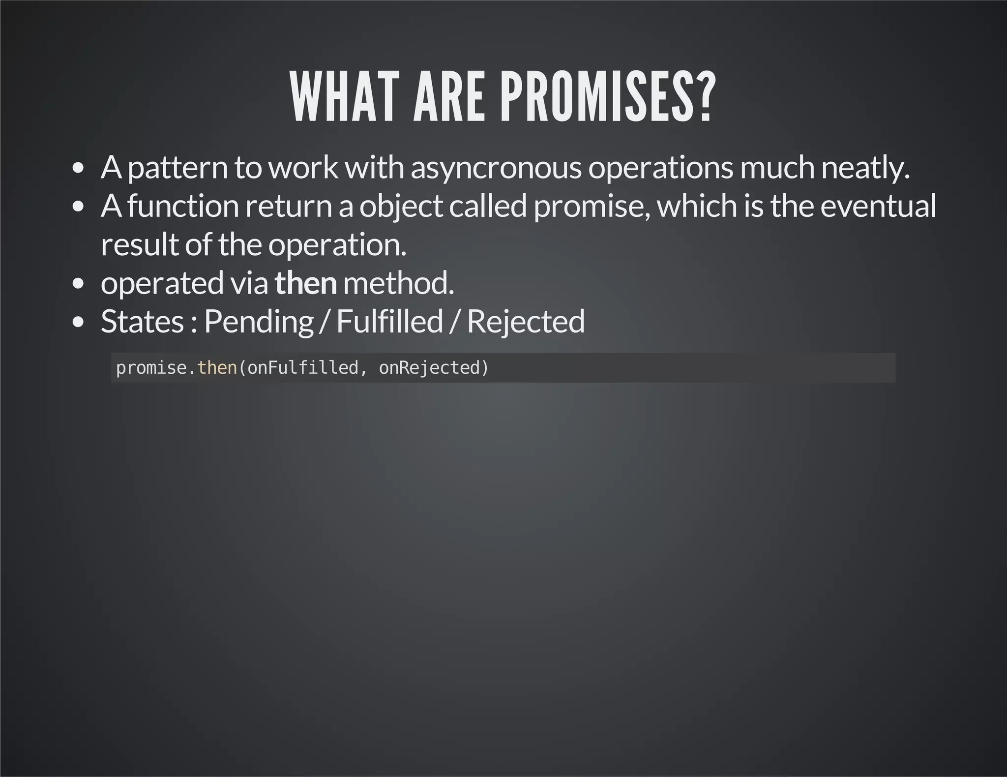 Promises in JavaScript | PDF