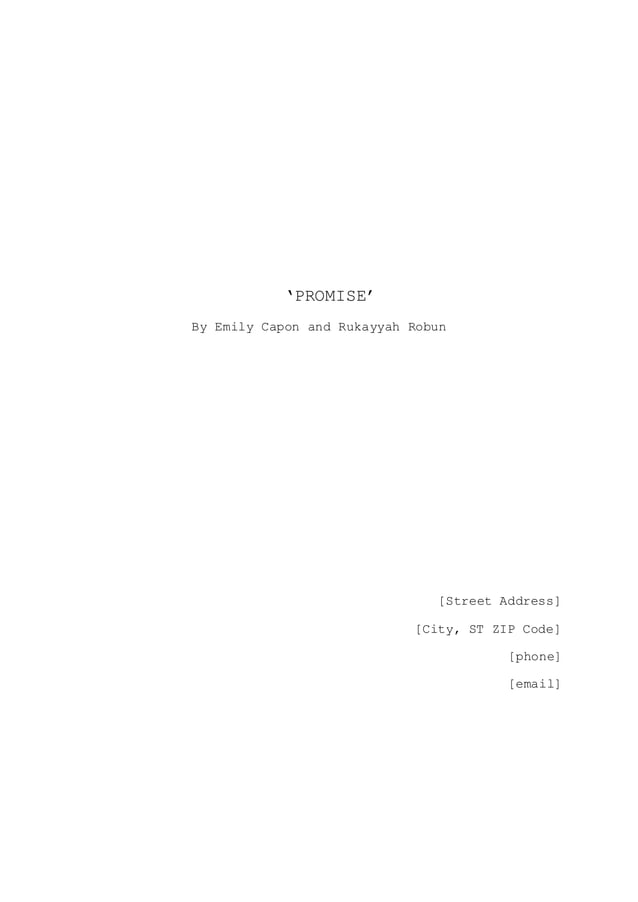 Promise script | PDF