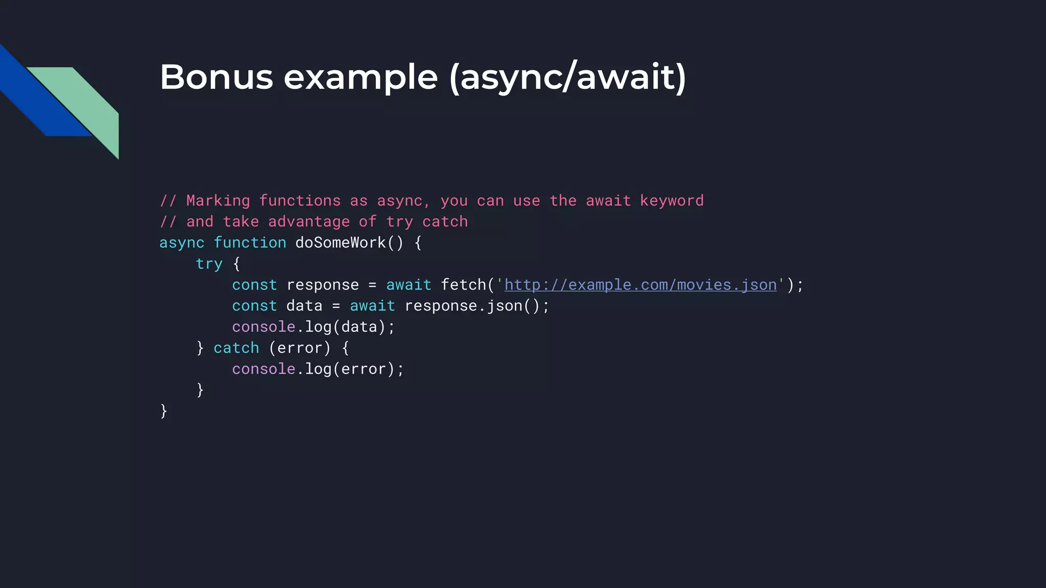 Promises, promises, and then observables | PPT