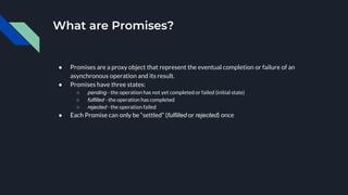 Promises, promises, and then observables | PPT