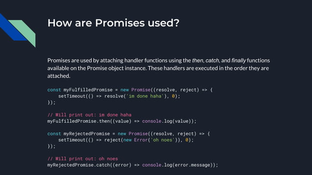 Promises, promises, and then observables | PPT