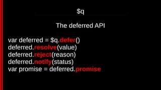 Promises, The Tao of Angular | PPT