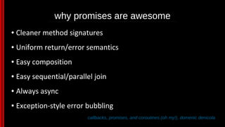 Promises, The Tao of Angular | PPT