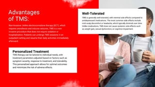 Promising Non-Invasive Therapy for Depression TMS Treatment | PPTX