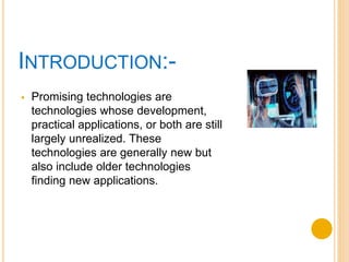 PROMISING TECHNOLOGIES (alfred)ppt.pptx | Internet | Computing