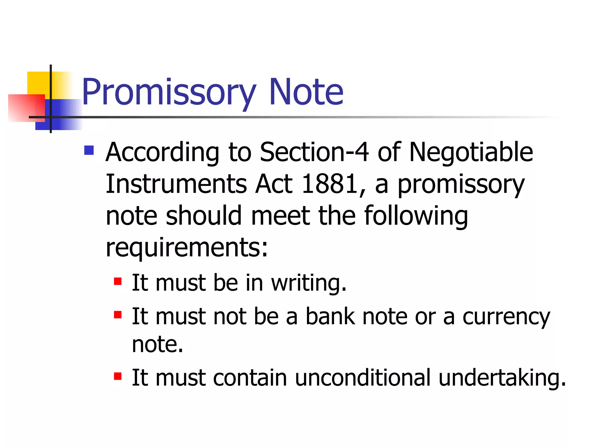 Promissory note | PPT