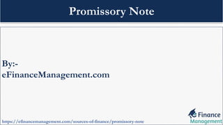 Promissory Note | PPT