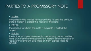 Promissory note | PPTX