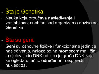Promjene u građi i broju hromozoma | PPTX