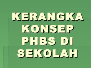 PHBS di Tatanan Sekolah | PPT