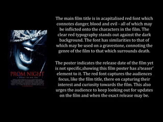 Prom night textual analysis | PPTX