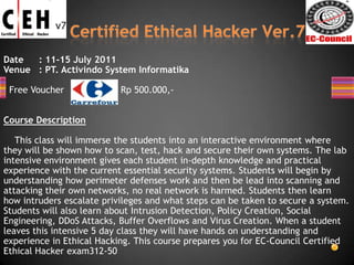 CEH Ver.7 and ECSA LPT | PPT