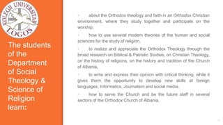 Official presentation of the Department of Social Theology & Science of ...