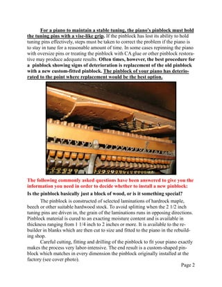 Technical Info 15 wrestplank replacement | PDF