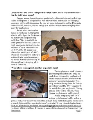Technical Info 16 Repinning & Restringing | PDF