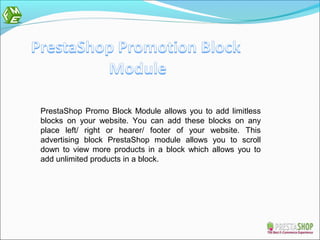 Advertising Block PrestaShop Module | PPT