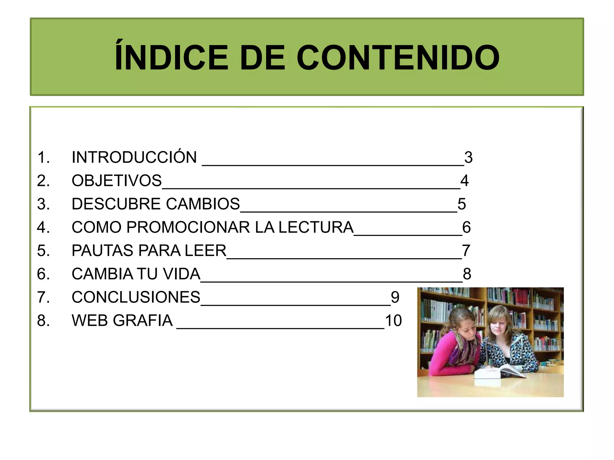 Promocionar La Lectura En Los Jóvenes Ppt